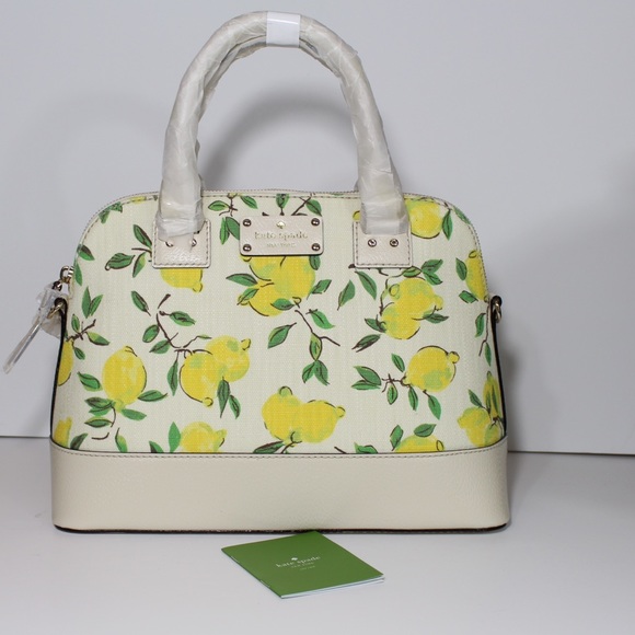 kate spade | Bags | Nwt Kate Spade Lemon Printed Dome Satchel | Poshmark